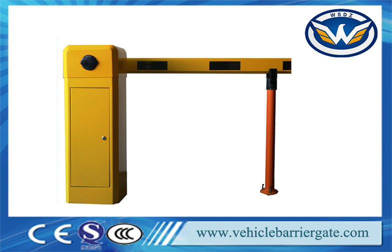 Yellow Car Park Barriers With 1 - 6 meters Straight Boom For Car ...