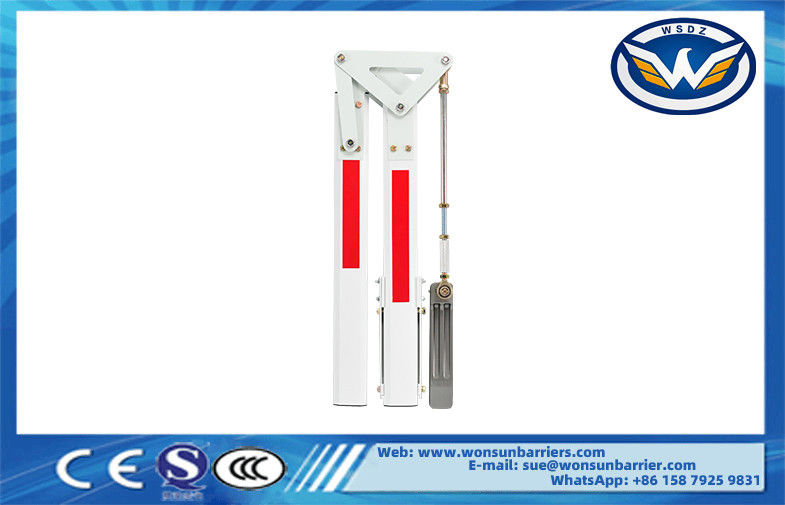 180 Degree Folding Arm Parking Lot Alunimum Alloy Barrier Gate Red And ...