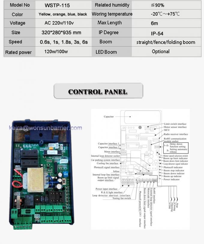 Multifunction Control Board Barrier Gate Control Panel For Access Control