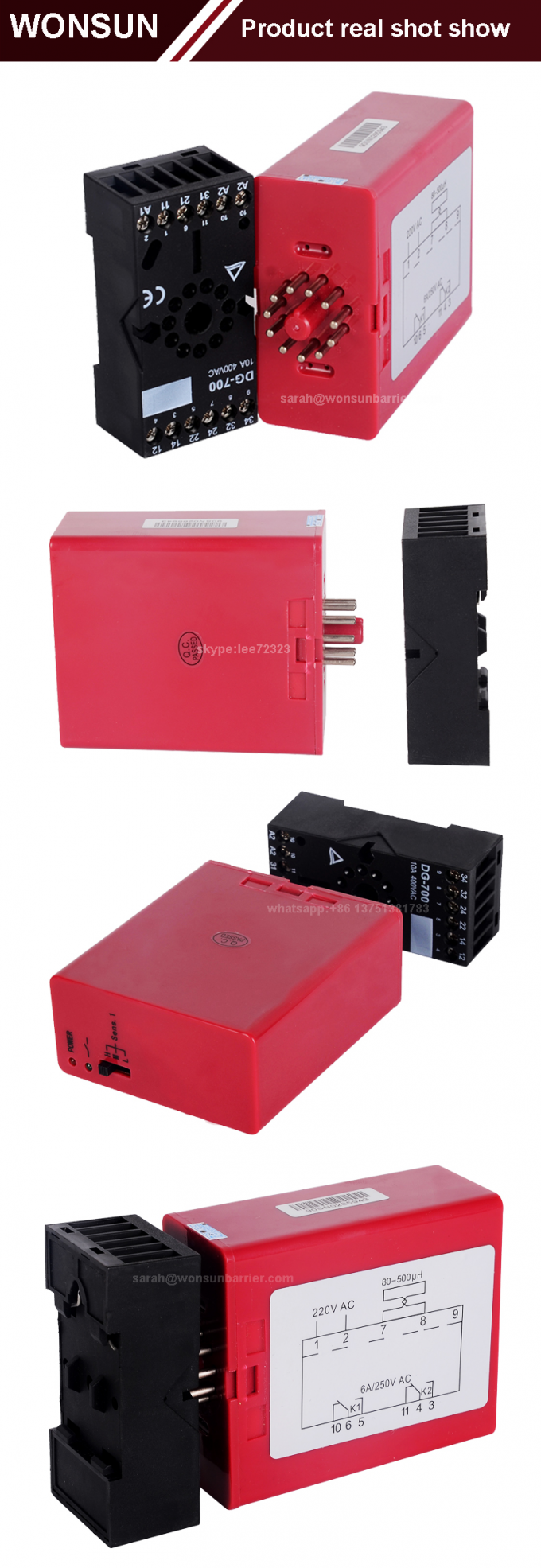 Inductive DC12V/24V Loop Detector For Sliding Gate Motor