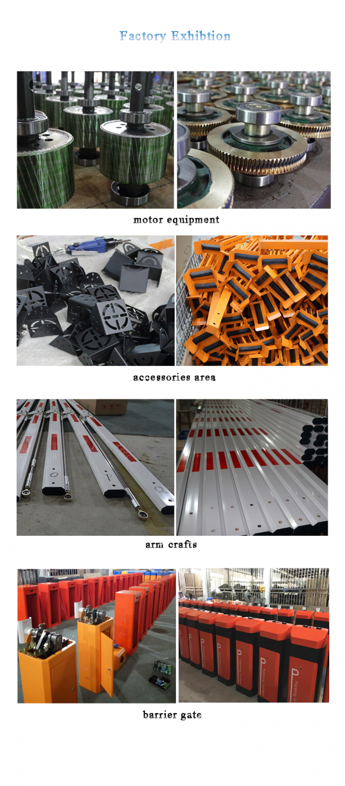 Roadway Gate Barriers Parking Traffic Barrier Boom Gate RS485 Interface