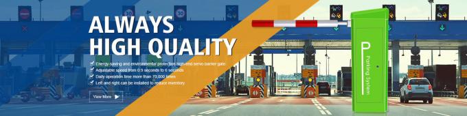 Round Arm Vehicle Barrier Gate , Swing Out DZ-138 Servo Automatic ...