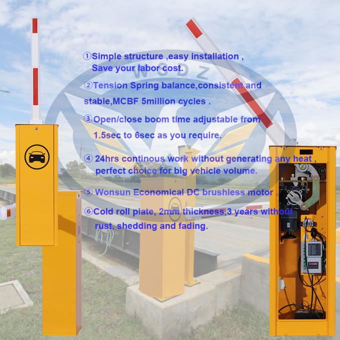 1.5sec 140w 6M Arm 1400rmp Driveway Barrier Gates