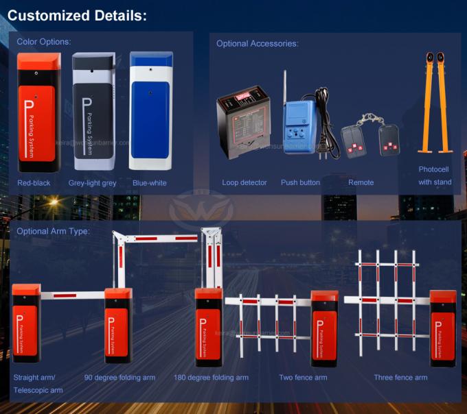 Heavy Duty DC motor card reader vehicle access mechanism solar swing ...