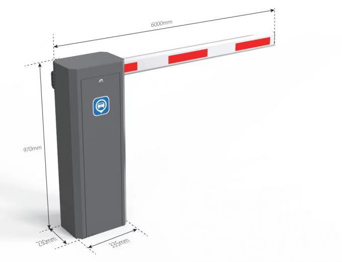 Auto Barrier Gate System For Parking Vehicle Access With DC Brushless Motor