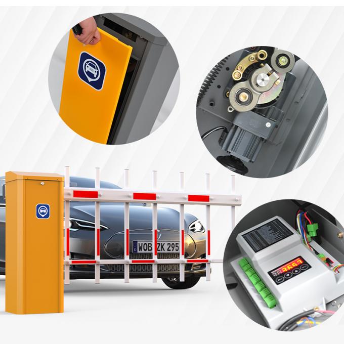 Automatic Swing Out Arm Remote Control Car Parking Barrier Gate With 6m Arm