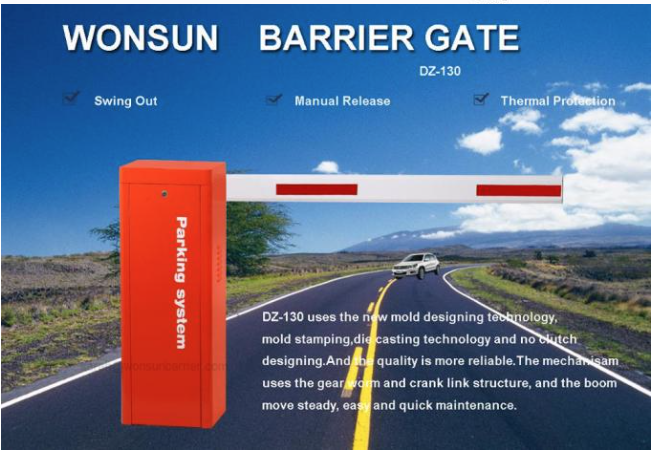 RS485 Traffic Light Vehicle Barrier Gate