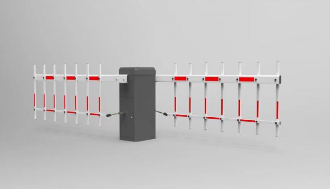 Two Arm Automatic Car Park Barriers RS485 Traffic Light Interface Two ...